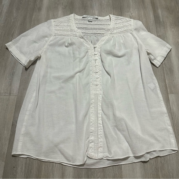 Diane Von Furstenberg | Tops | Diane Von Furstenberg Dvf White Short ...